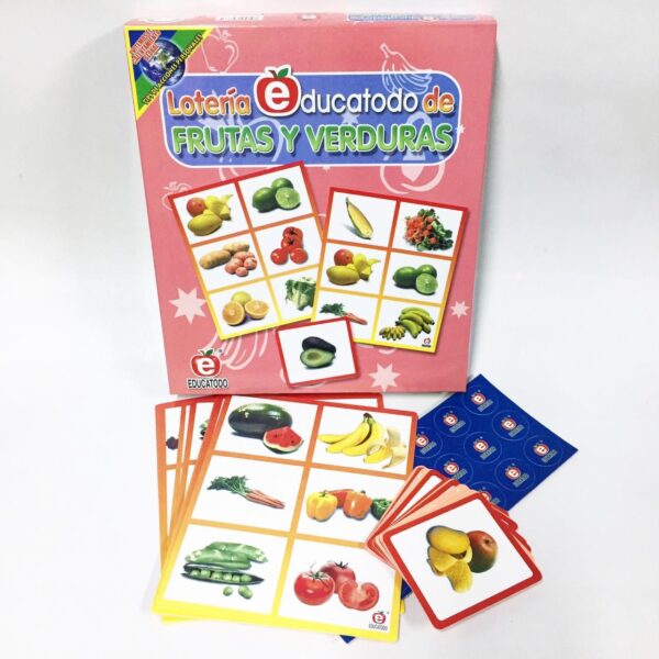 LOTERIA DE FRUTAS Y VERDURAS – Didacticos Mentes Creativas