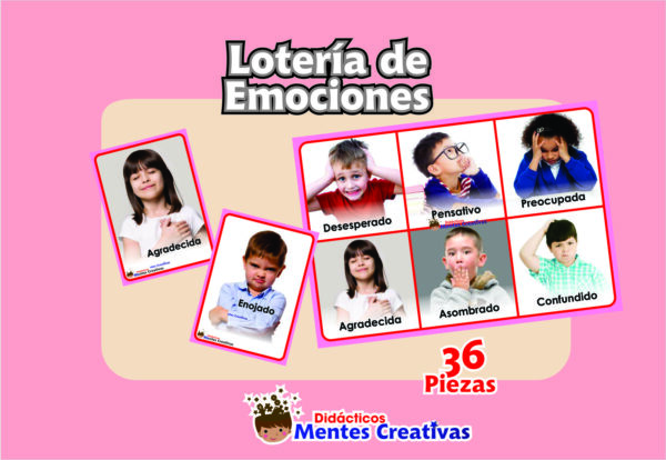 Lotería de Emociones – Didacticos Mentes Creativas